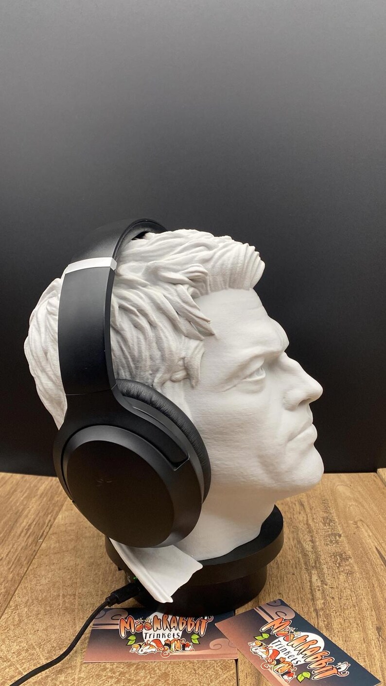 Castiel Angelic Bust Headphone Stand - Misha Collins Headset Holder ...