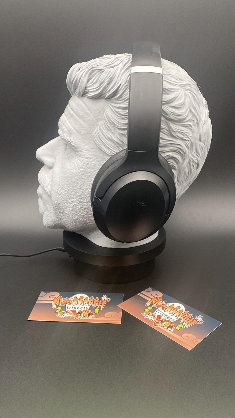 Ron Perlman Headphone Stand - Clay Headset Holder - Anarchy Gaming Room ...