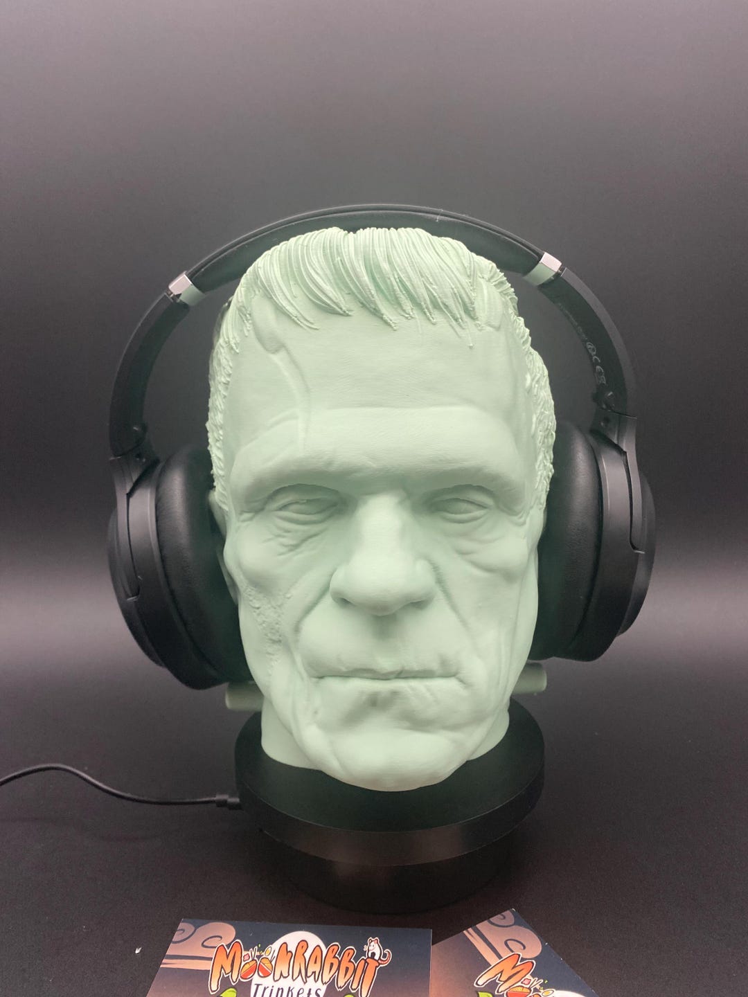 Frankenstein Headphone Stand: 3D Printed Headset Holder - Gift for Dad ...