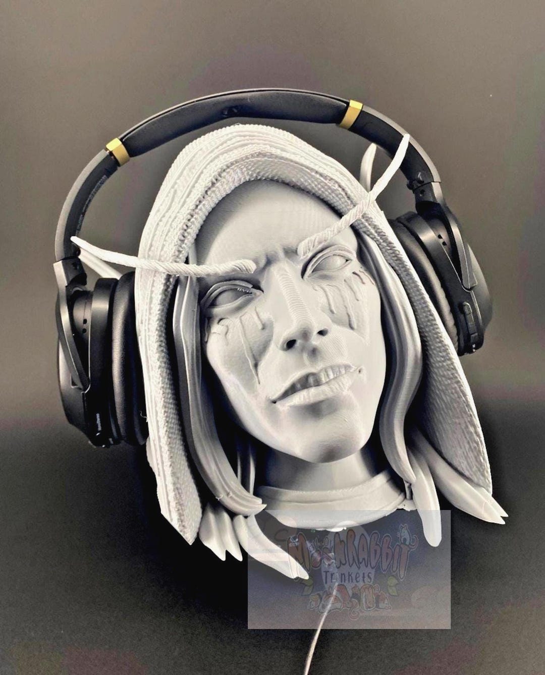 Dark Lady Banshee Headphone Stand | Gift for Him | Gift for Dad | Night ...
