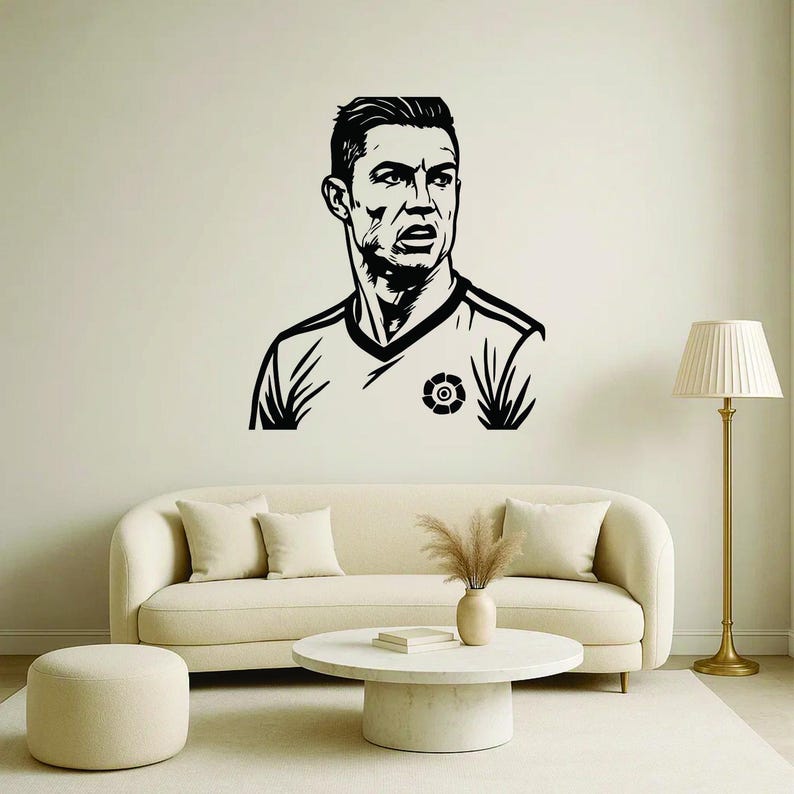 Cristiano Ronaldo SVG Bundle, Soccer Player Laser Cut Files, Glowforge ...