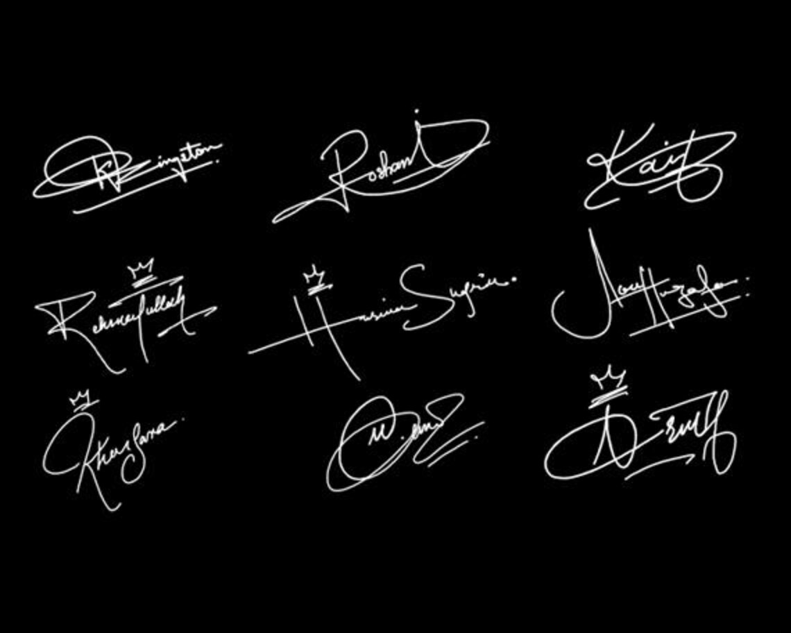 Custom Handwritten Signature Logo Design: Personalized Autograph - Etsy