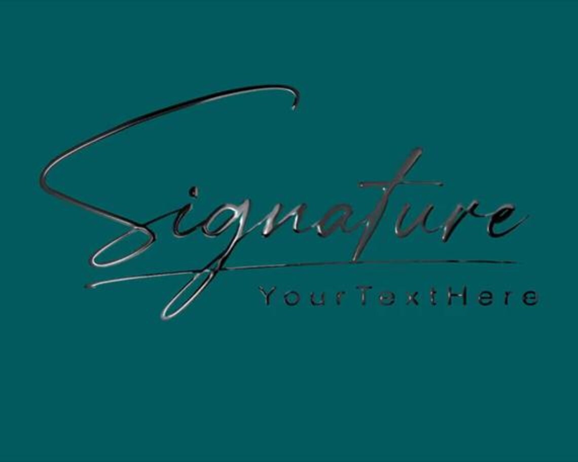 Gold & Silver Signature Animation: Handwritten Calligraphy - Etsy