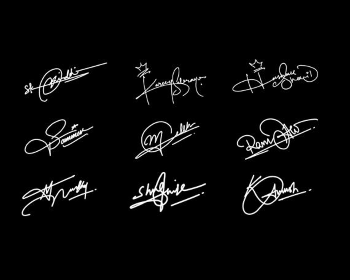 Custom Handwritten Signature Logo Design: Personalized Autograph - Etsy