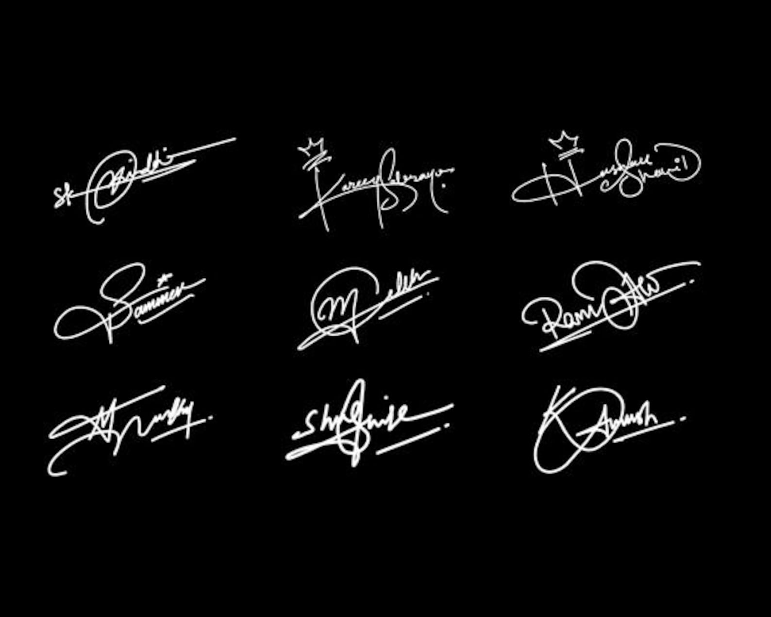 Custom Handwritten Signature Logo Design: Personalized Autograph - Etsy