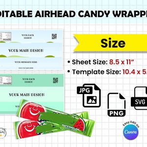 Airhead Candy Wrapper Chip Bag Template Airhead Wrapper Template ...