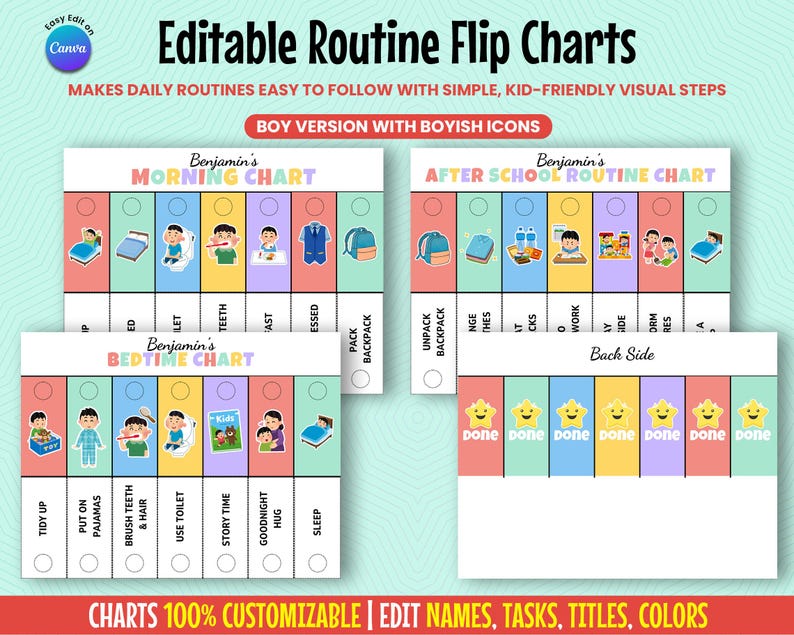 Kids ADHD Executive Functioning Printables ADHD Tools Habit Tracker ...