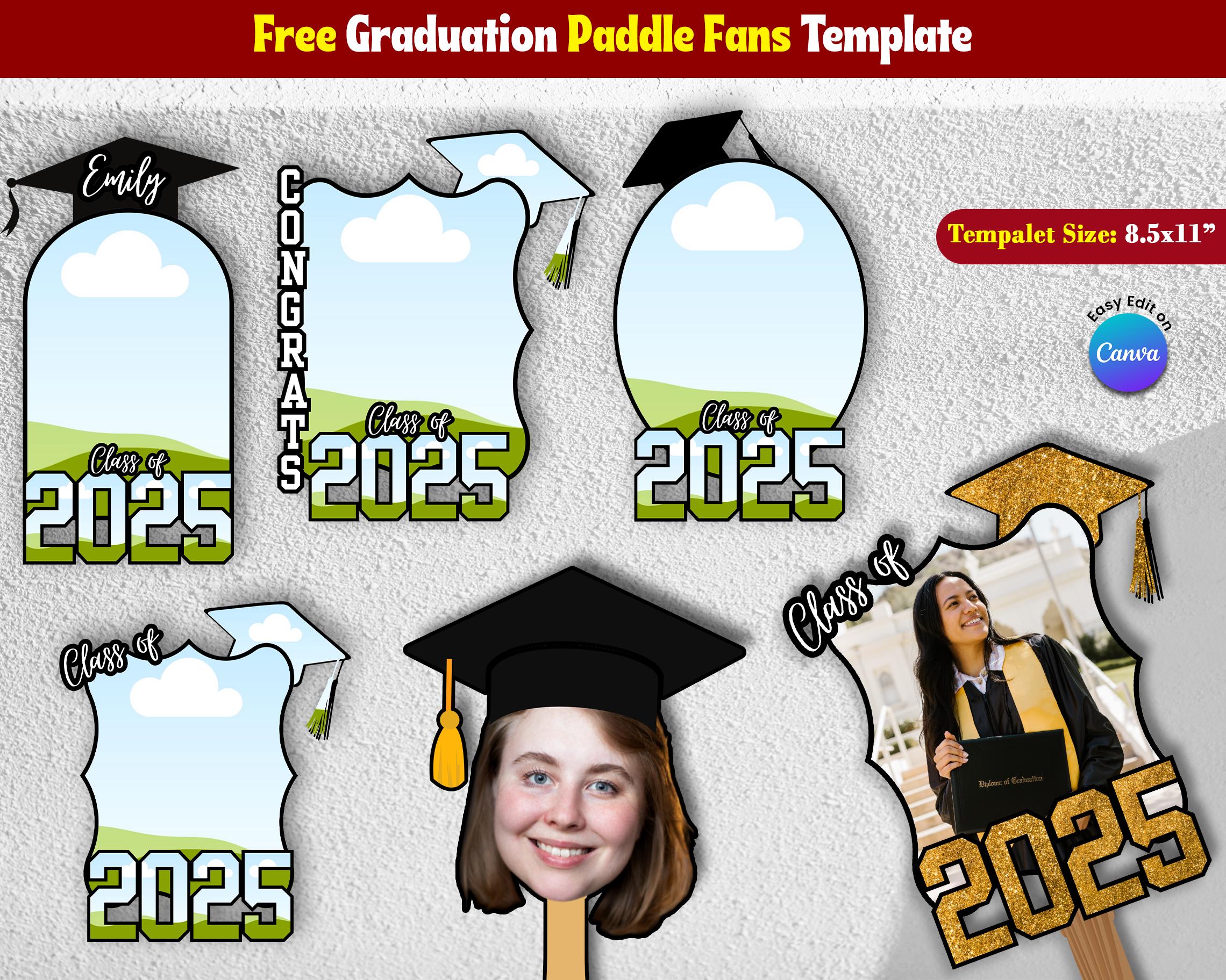 7X Graduation Party Favor Template Bundle, Gold and Black Canva ...