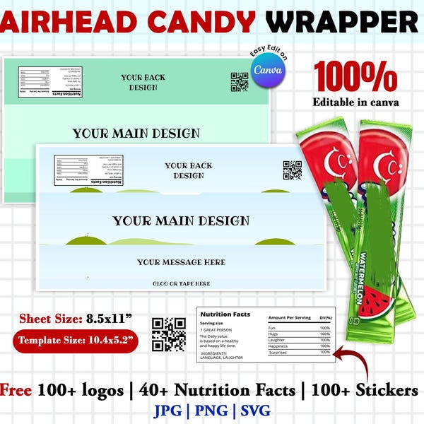Personalized Candy Wrappers - Etsy