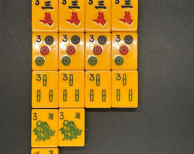 Vintage Mahjong Individual Catalin (BAKELITE) PLASTIC - Butterscotch #3 ...