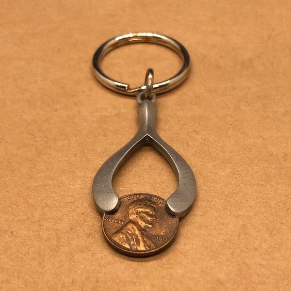 Wishbone Keychain - Etsy