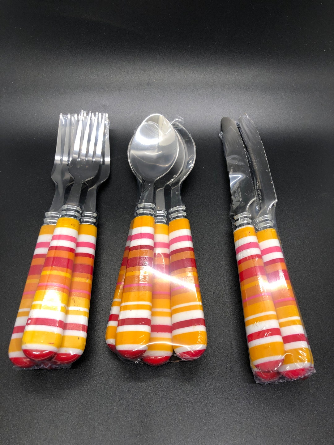 So Hot Way Cool Flatware Set 12 Pieces New NOS Target Stainless Steel ...