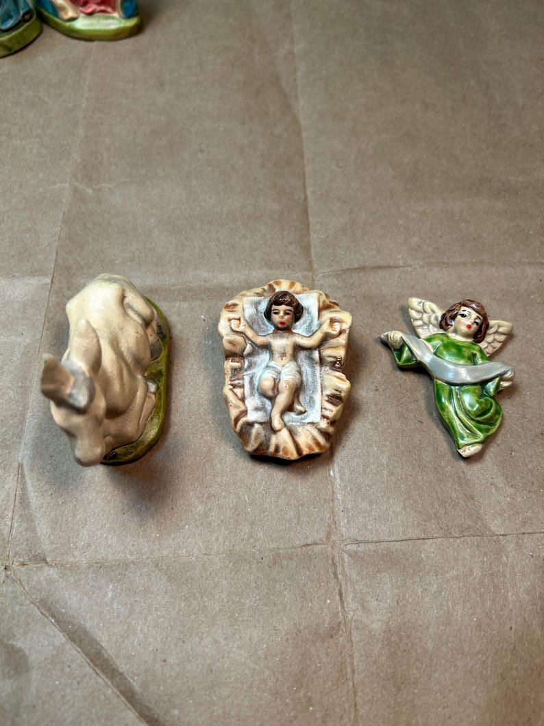 Ten Piece Vintage Schmid Porcelain Nativity Scene 1979 - Etsy