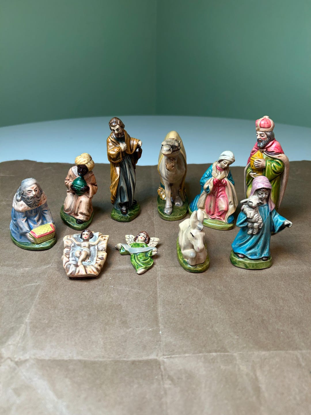Ten Piece Vintage Schmid Porcelain Nativity Scene 1979 - Etsy