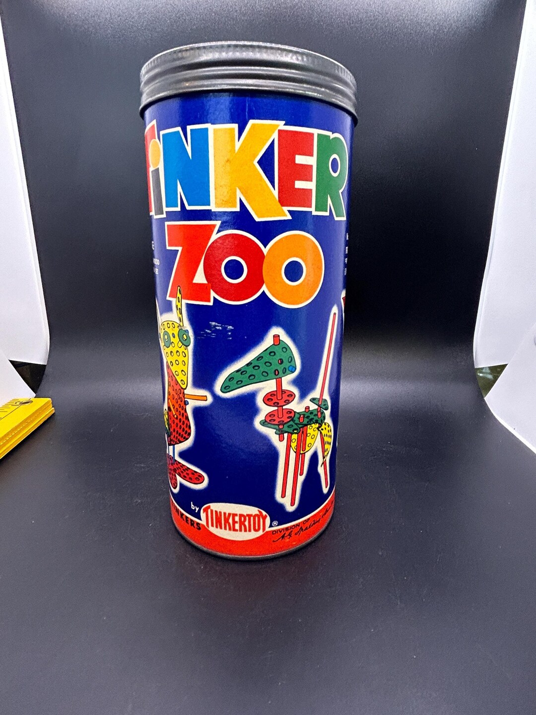 Vintage 1961 Tinker Toy Zoo #717 W Instructions & Can - Etsy