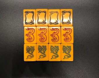 Vintage Mahjong Individual Bakelite Plastic Butterscotch 8 Tile - Etsy