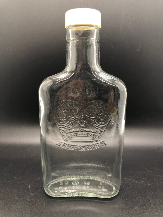 Vintage Smirnoff Vodka 200ml St Pierre Crown Liquor Bottle | Etsy