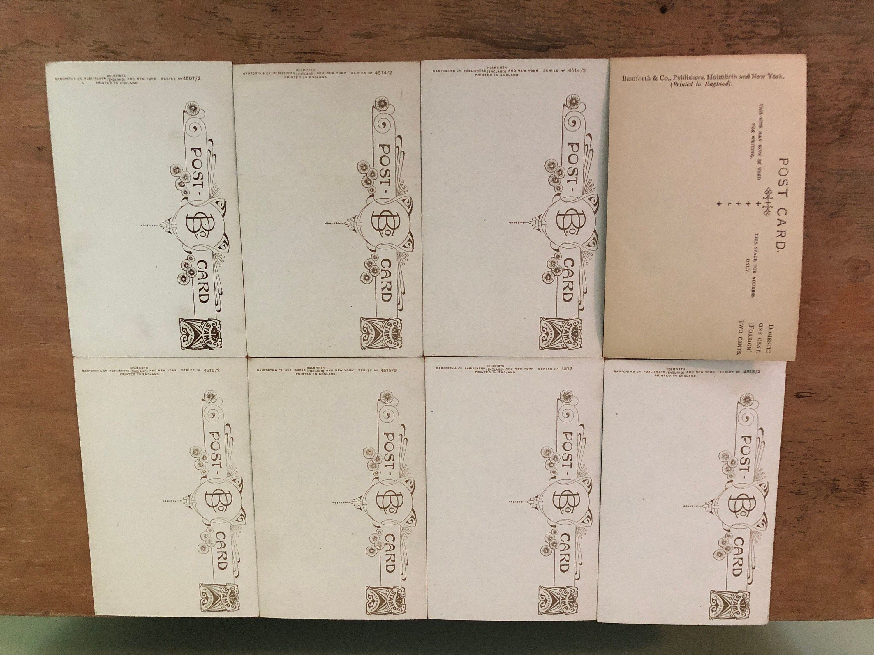 Set of 8 Antique Bamforth & Co. Postcards Publishers Holmfirth | Etsy