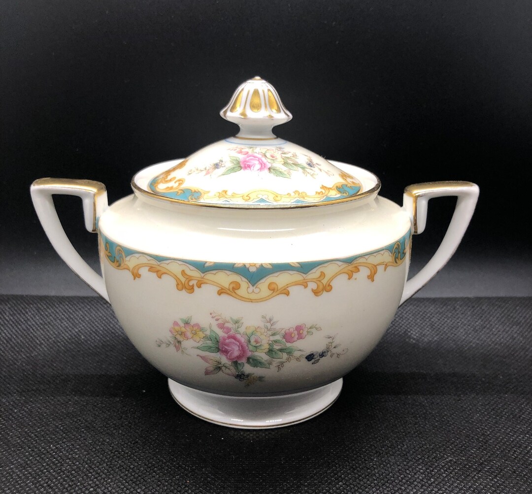 Noritake China Luray Pattern Made in Japan Sugar Bowl With Lid 1950's ...