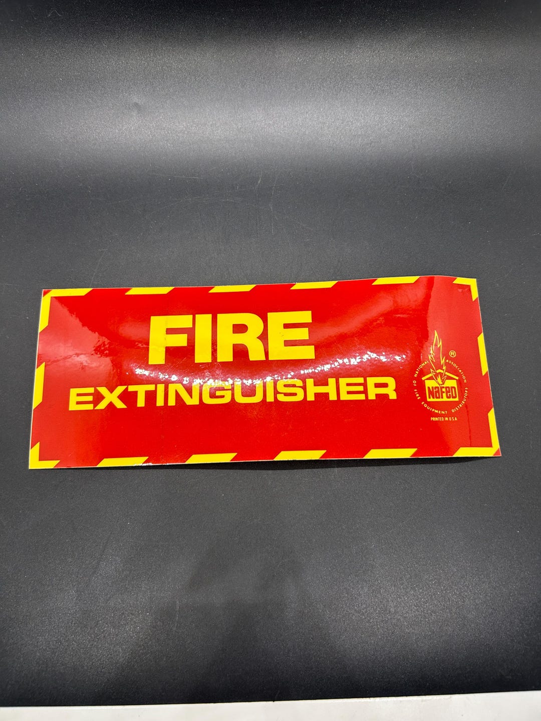 NOS New Old Stock Fire Extinguisher Sticker NAFED, National Association ...