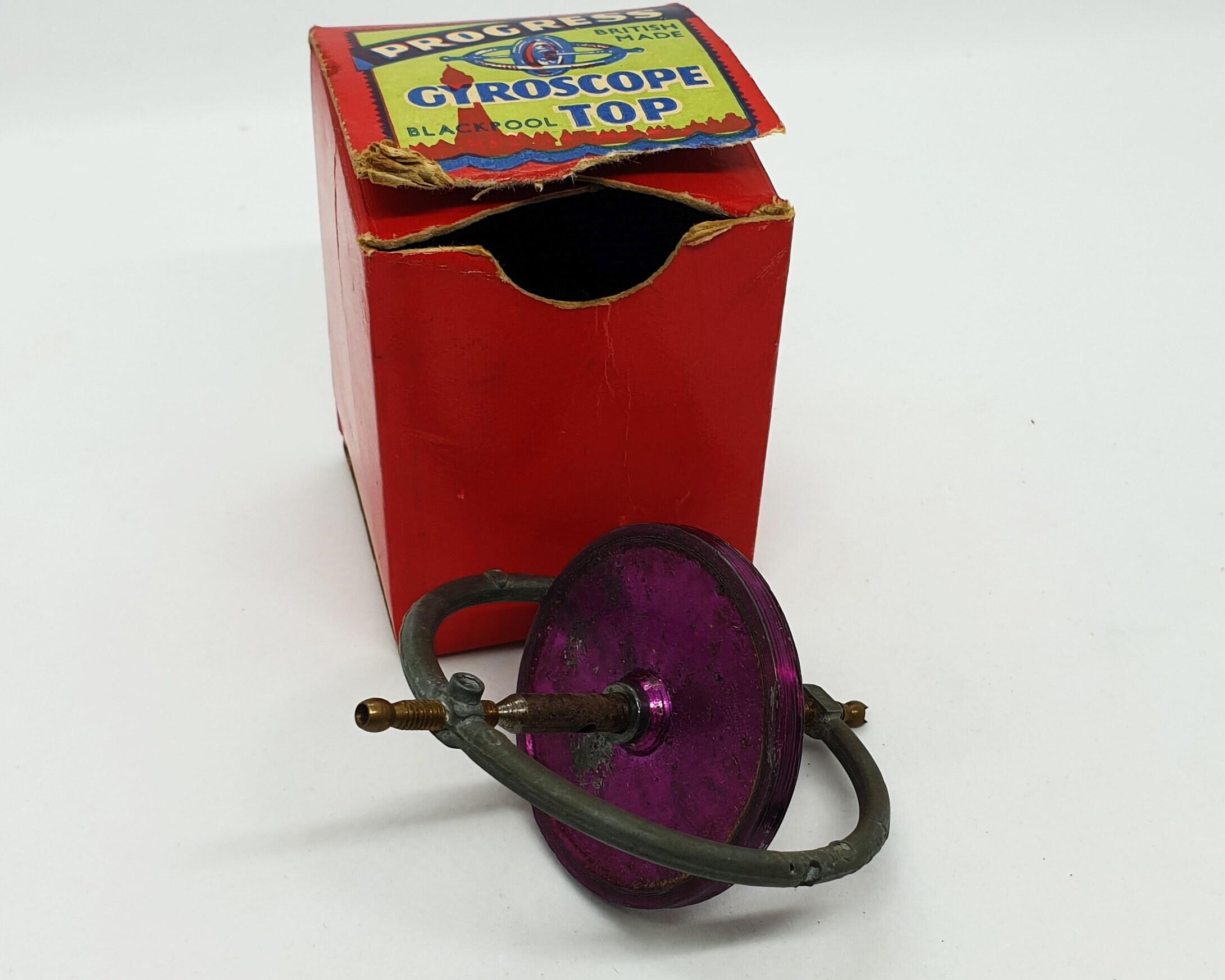 Vintage Gyroscope Top Toy by Progress. Original BOXED - Etsy