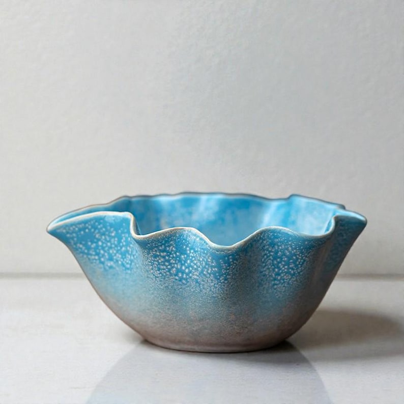 Handmade Petal-rim Matcha Bowl Set, Sakura Gradient Ceramic Chawan, 4 ...