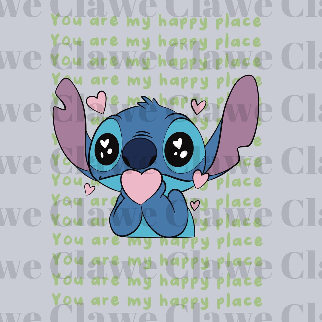 Stitch PNG, Cartoon Alien Cut Files, Cricut & Silhouette Ready, DIY ...