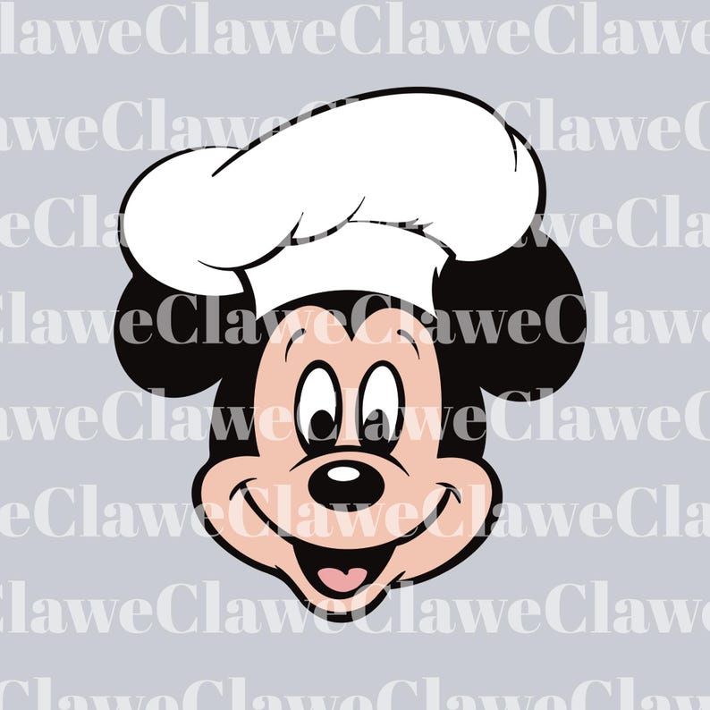 Mickey Mouse Chef Png, Mickey Mouse Png, Layered, Instant Download, Cut ...