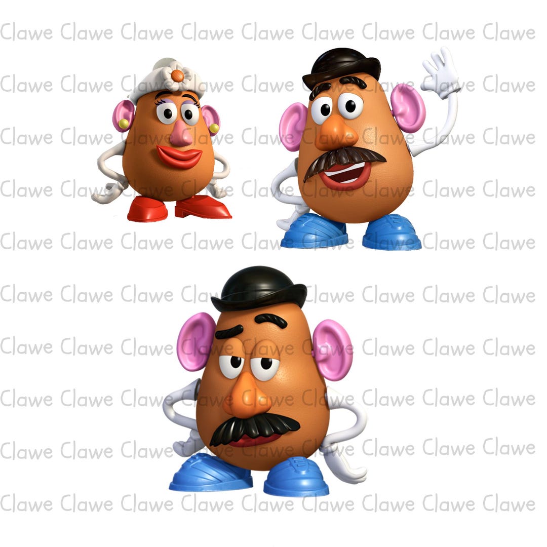 Toy Story M. Potato PNG, Toy Story Png, sublimation PNG de dessin animé ...