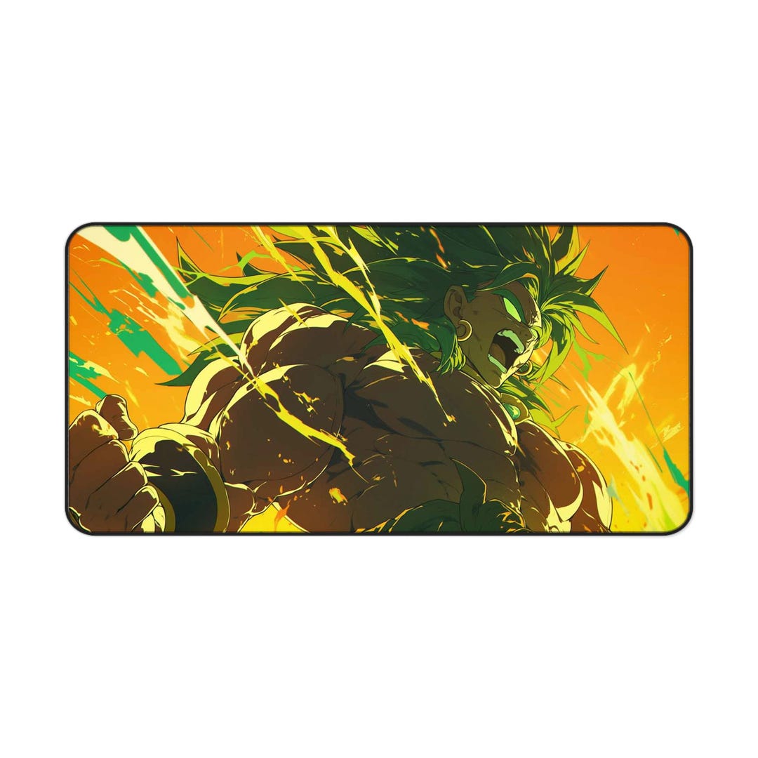 Dragon Ball Z, Broly, Super Saiyan, Anime Desk Mat - Perfect for Gamers ...