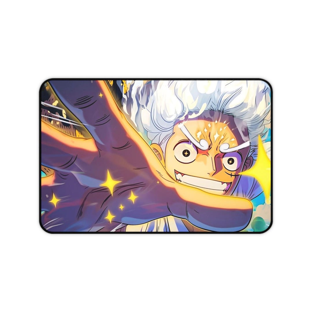 Desk Mat With Monkey D Luffy One Piece Design - Anime Gaming Mouse Pad ...