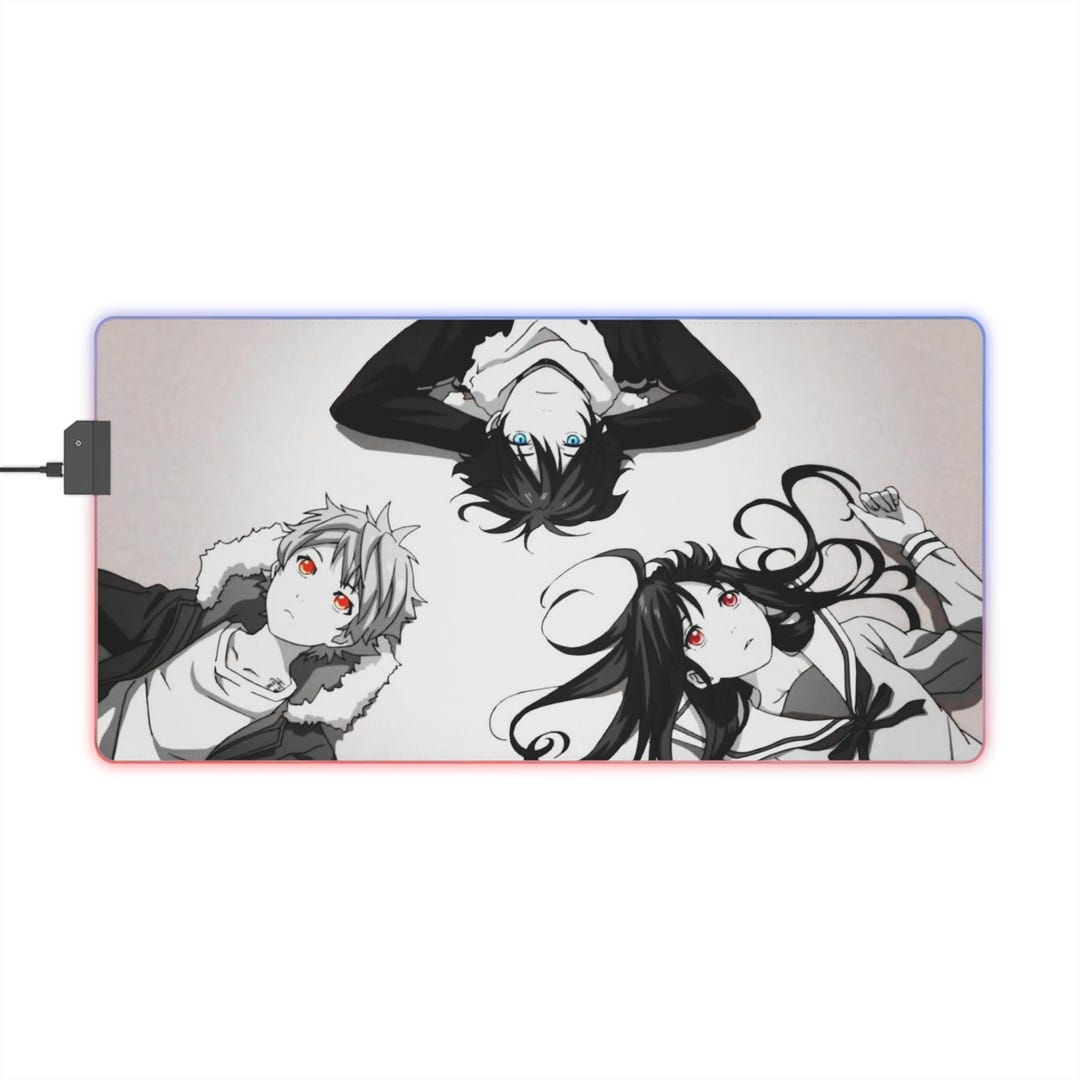 Anime LED Gaming Mouse Pad, Yato Yukine Hiyori Noragami, Custom Desk ...