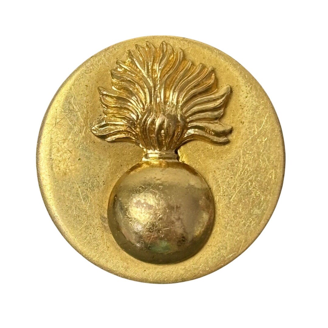 Rare WWII Type III Ordnance Collar Disc 2-piece Flaming Bomb Military ...