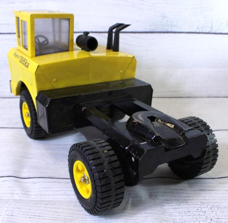 Vintage Tonka Truck Car Carrier Tractor Trailer Pressed Steel 1960’s 35 ...
