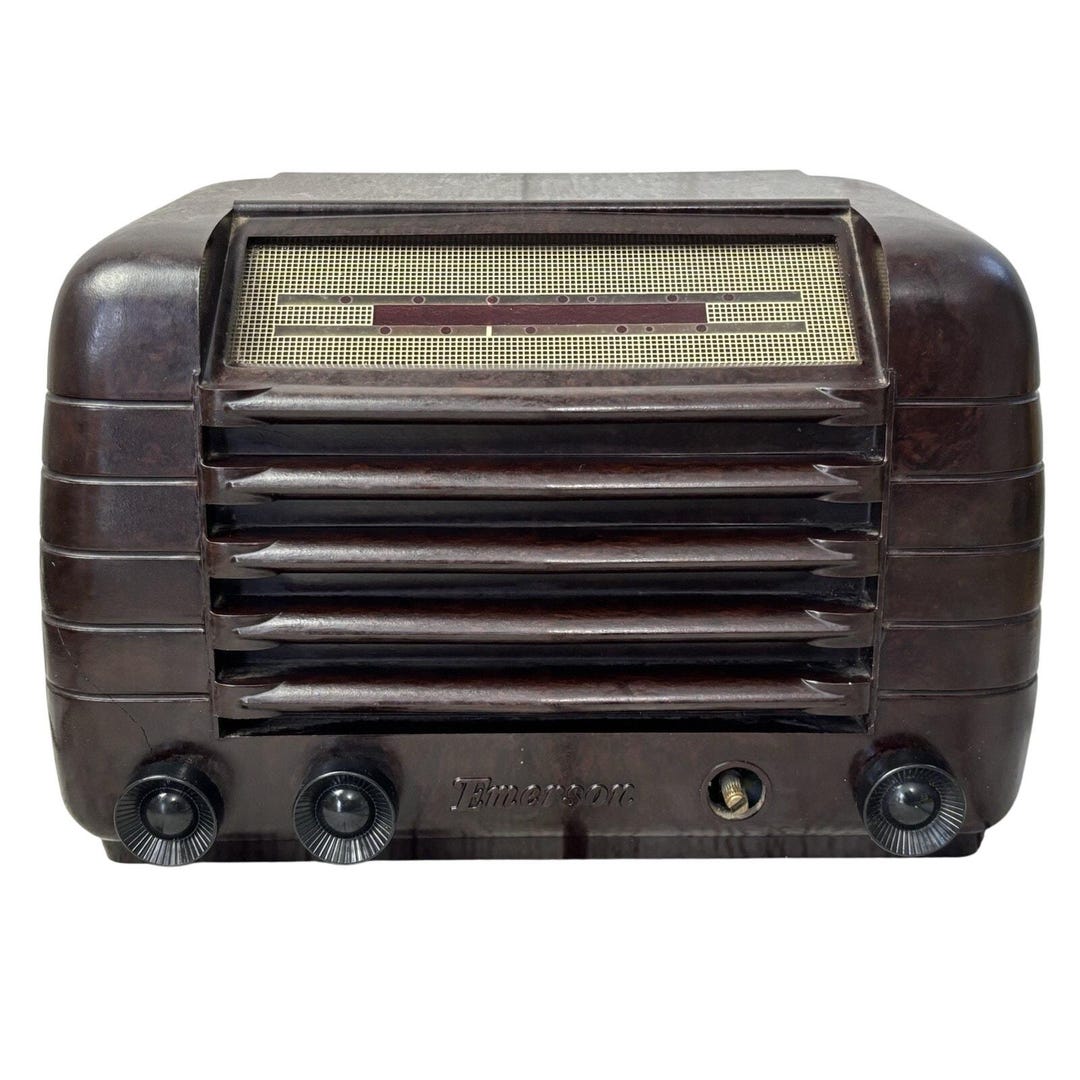 Vintage 1947 Emerson Tube Radio Model 515 Powers On - Etsy