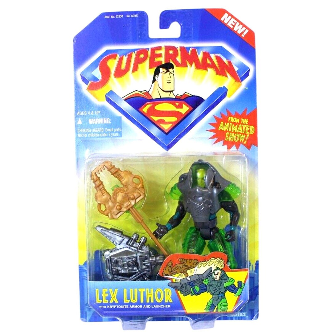 Superman Lex Luthor 5" Kryptonite Armor Animated Show Action Figure Vtg ...