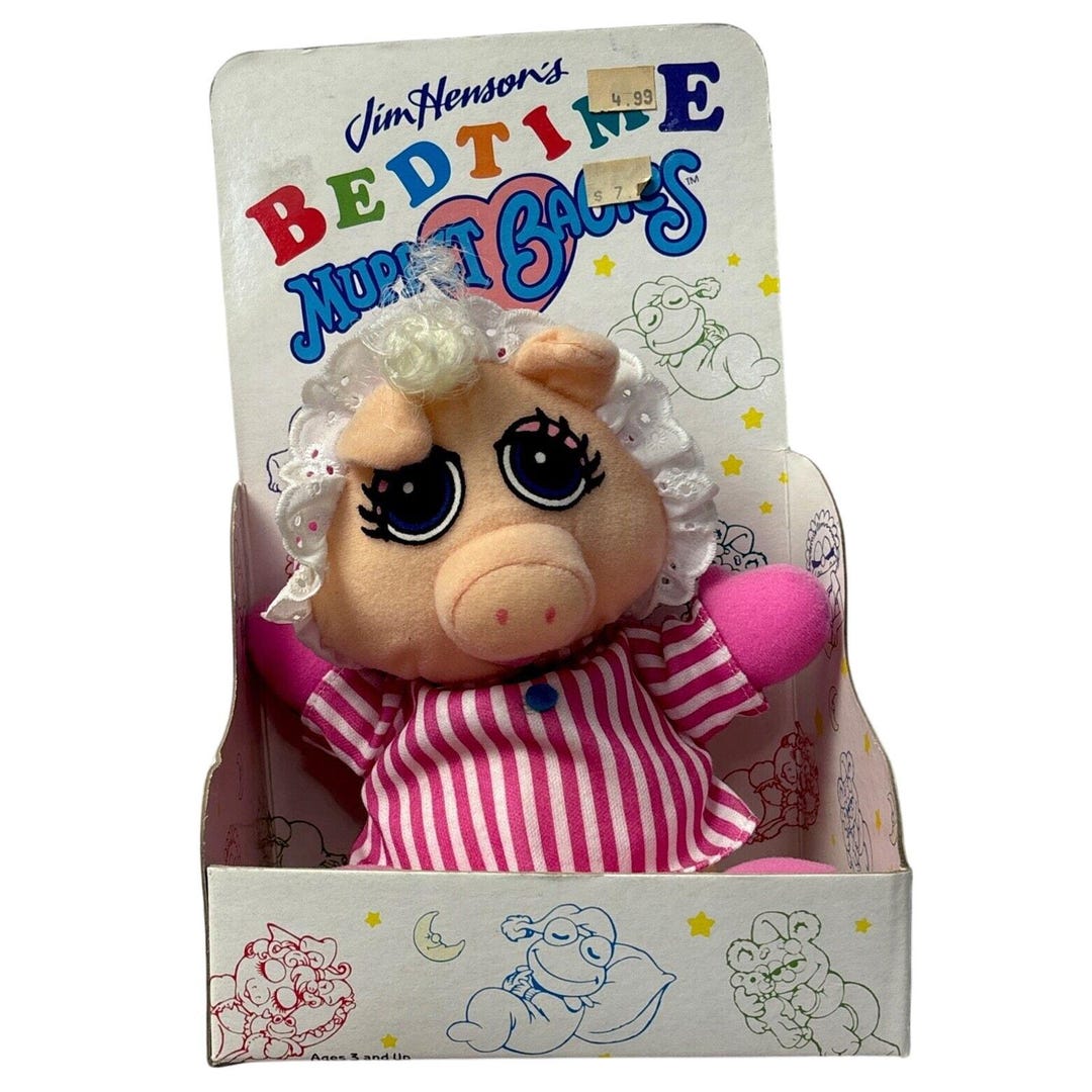 Vintage Jim Hensons Bedtime Muppet Babies Miss Piggy Direct Connect New ...