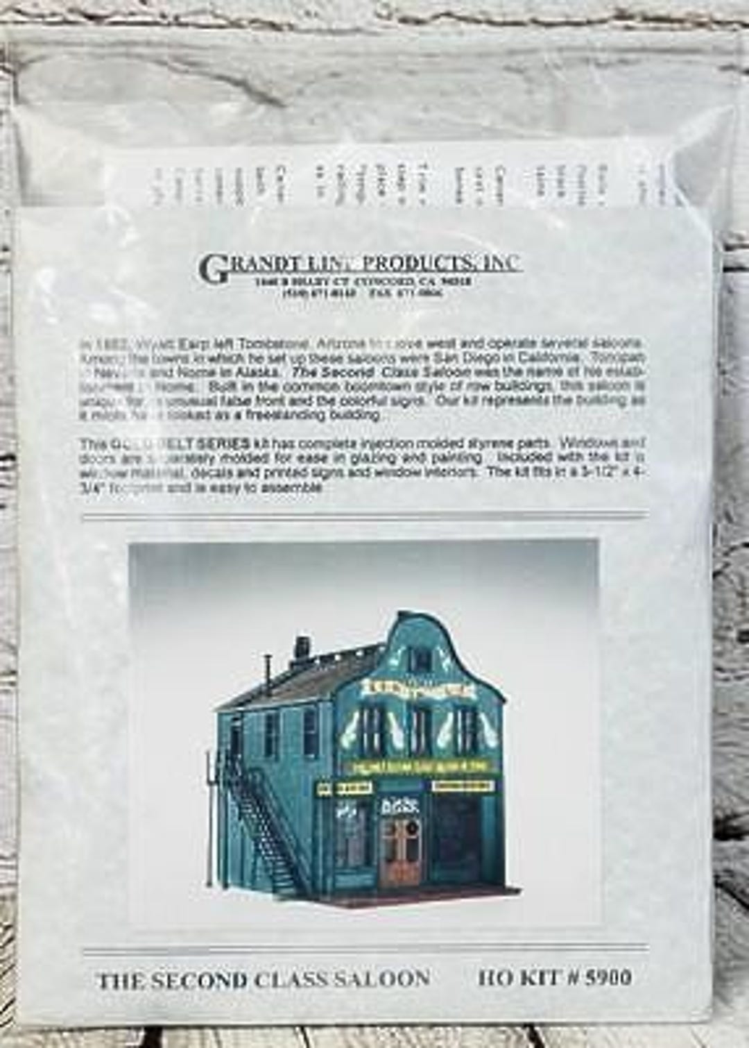 Grandt Line Products 5900 Wyatt Earp’s the Second Class Saloon HO Scale ...