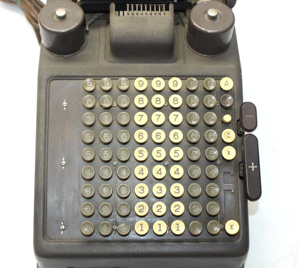 Vintage Burroughs 9 Row Adding Machine Part #44265 Year 1946 - Etsy