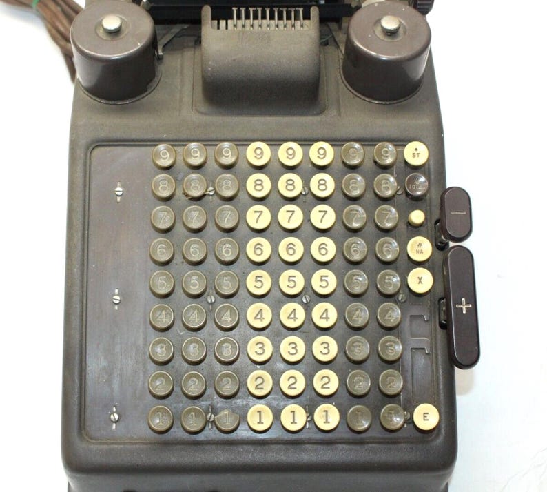 Vintage Burroughs 9 Row Adding Machine Part #44265 Year 1946 - Etsy