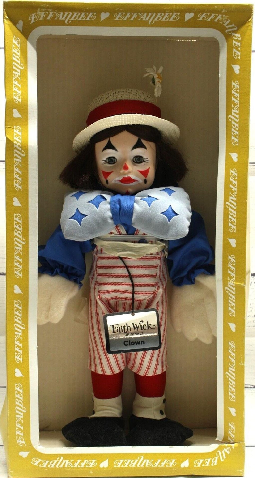 Vintage Effanbee Faith Wick Clown Doll #7005 - 1970s, 16" Tall - Etsy
