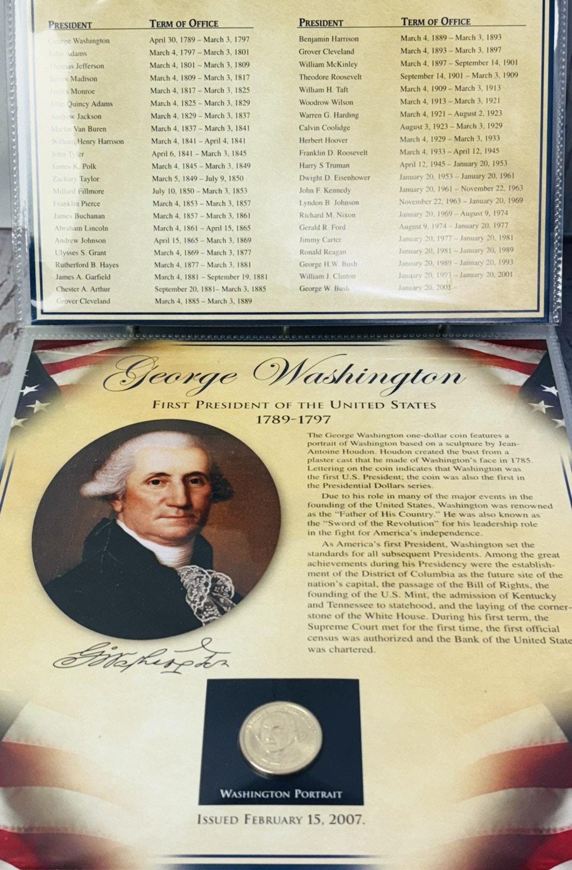 The United States Presidents Coin Collection Volume I of 2 - 11 COINS ...