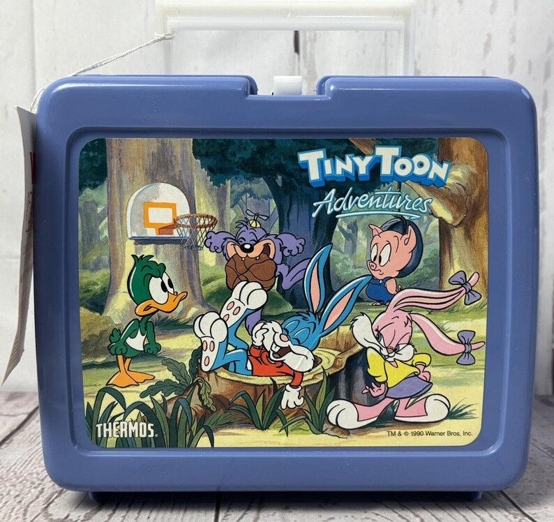 Tiny Toon Adventures Lunch Box Vintage 1990 Warner Bros. With Thermos ...