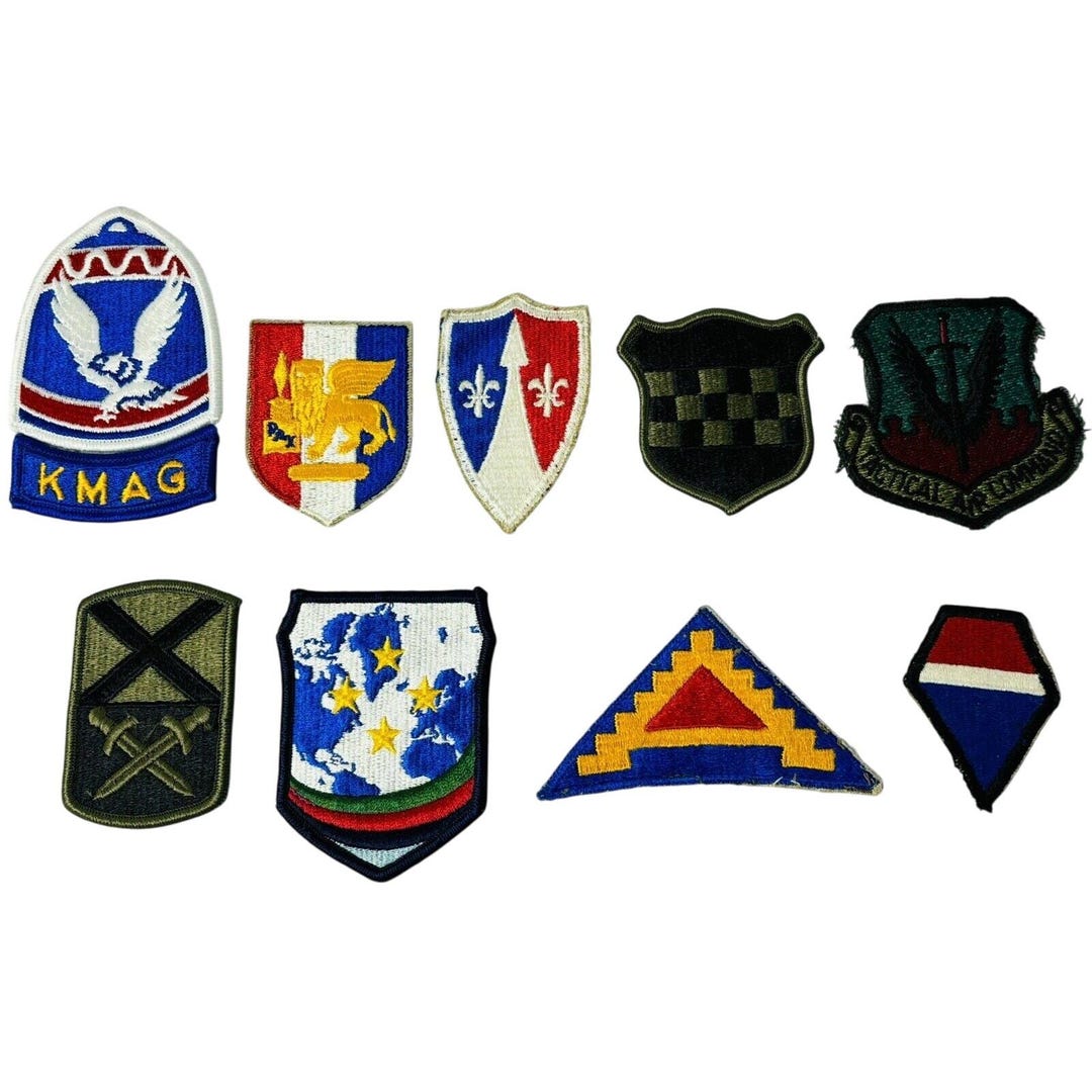 Lot of 9 Assorted Vintage USA Military Patches - Etsy