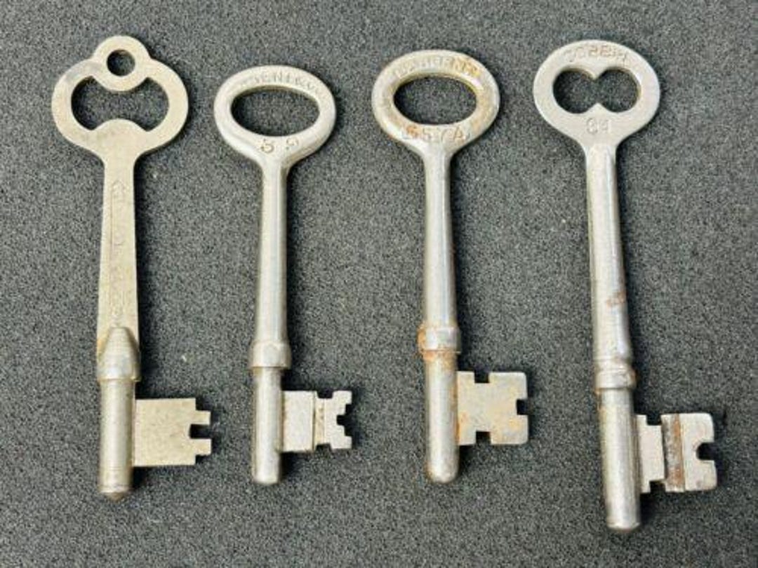4 Antique Skeleton Keys Norwalk, Corbin & Sargent - Etsy