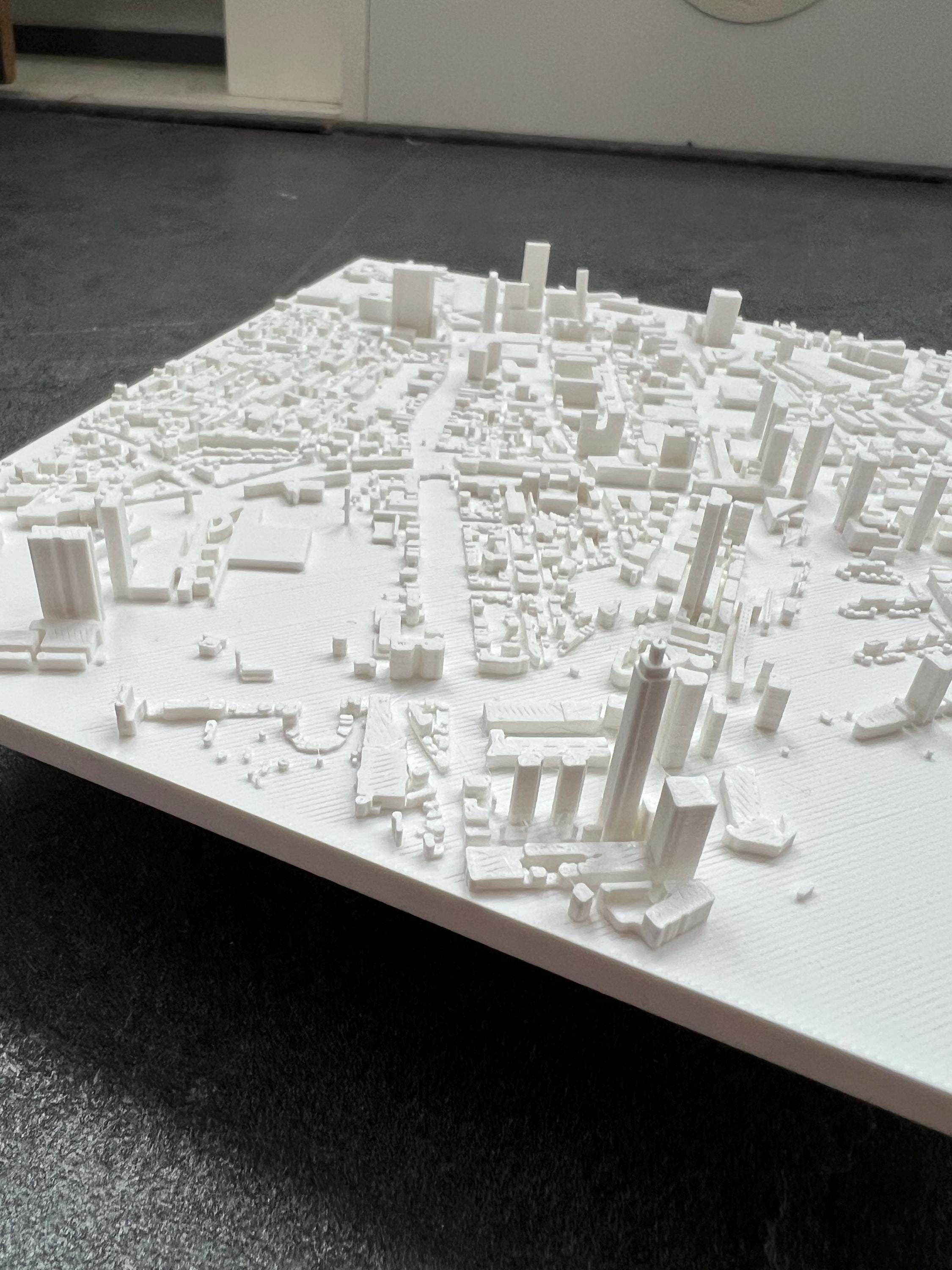 Rotterdam City Center Map STL 3D Printing File - Etsy
