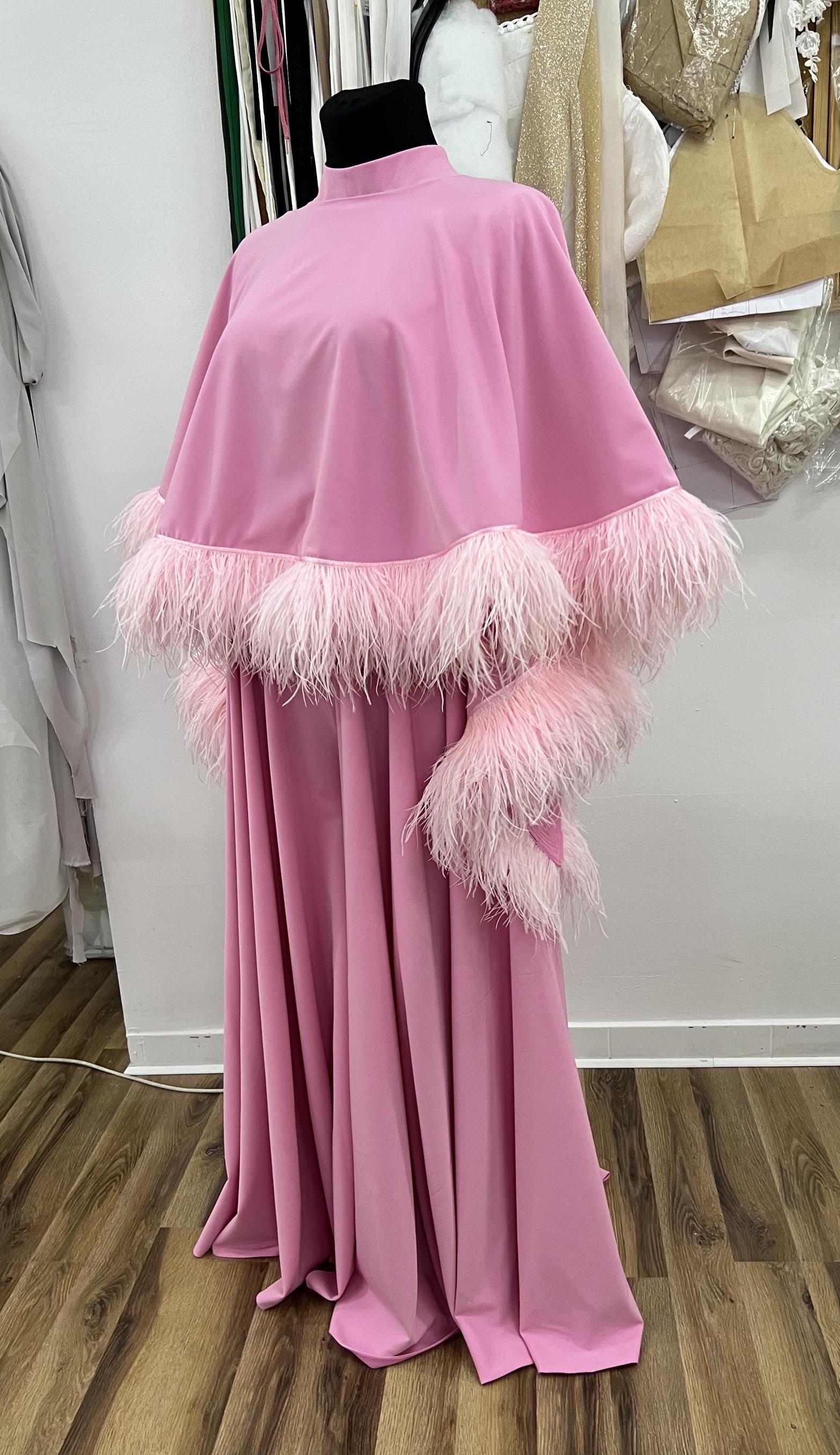 Pre-order | 1930s Old Hollywood Feather Trim Cape & Wide-leg Pants - Etsy