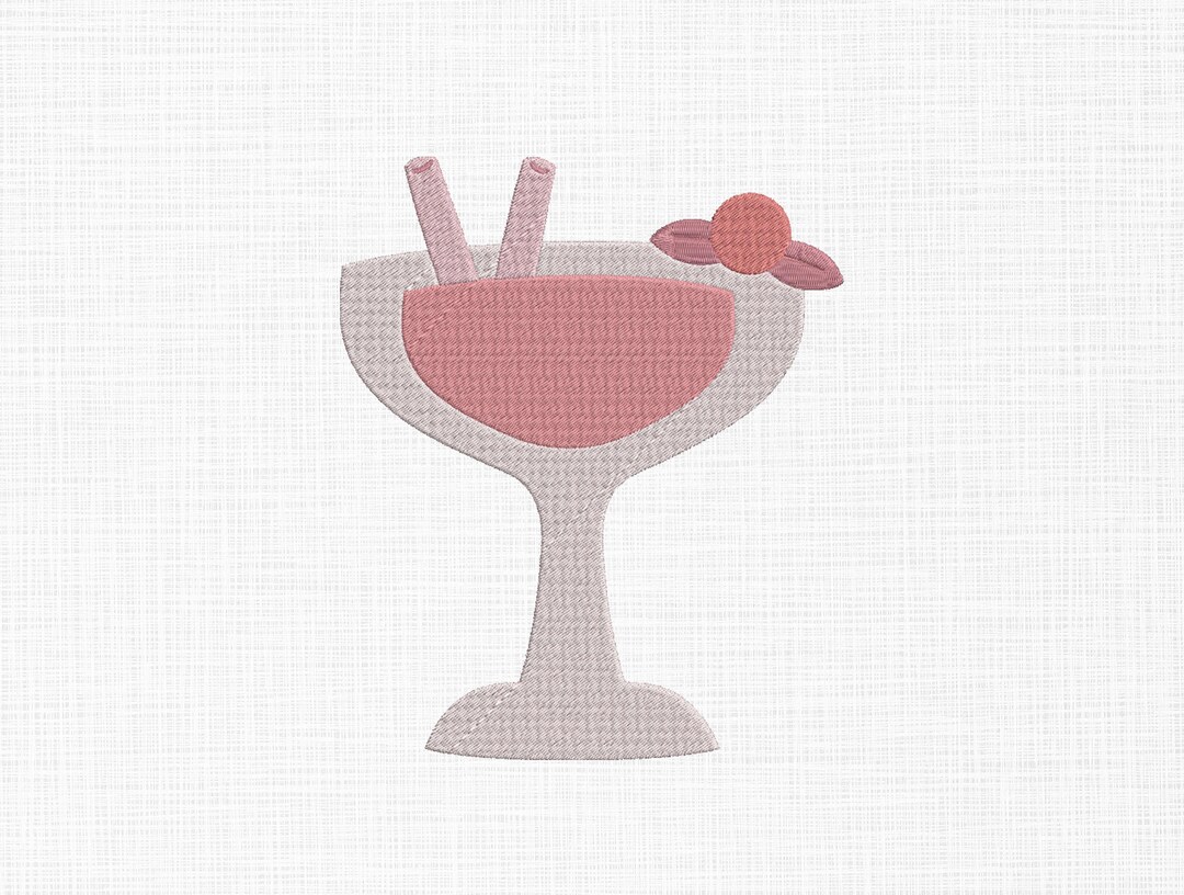 Fresh Cocktail Embroidery Design Files - Cocktail Embroidery Files ...