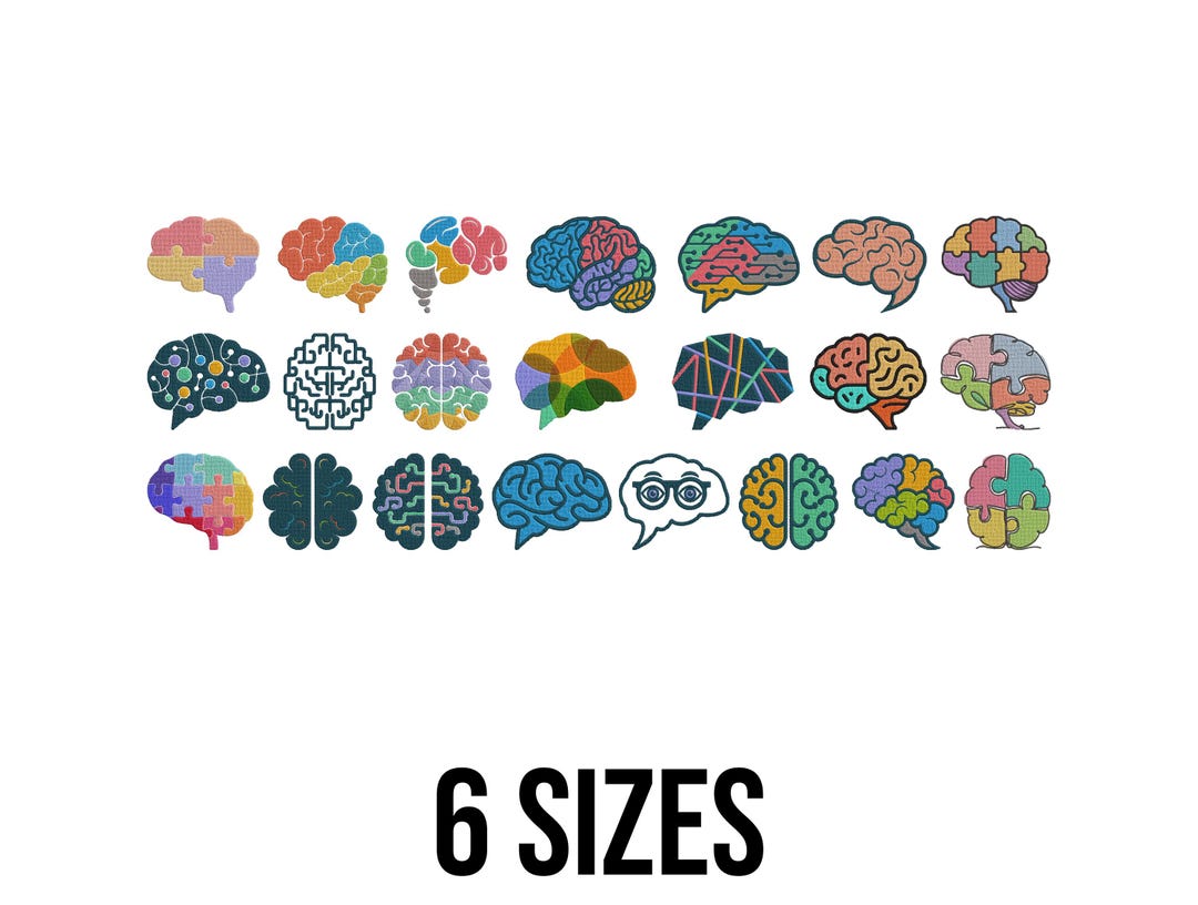Human Brain Embroidery Design - Internal Organs Embroidery Design ...