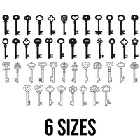 House Key SVG Cut Files | Lock Key Ornament PNG | Heart Clipart, Vector ...